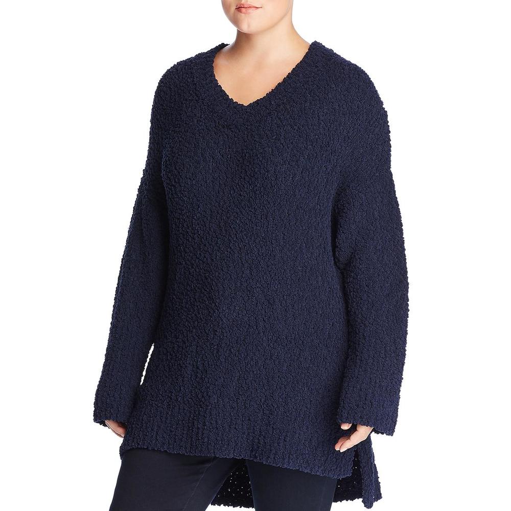 Cupio Womens Chenille V Neck Sweater