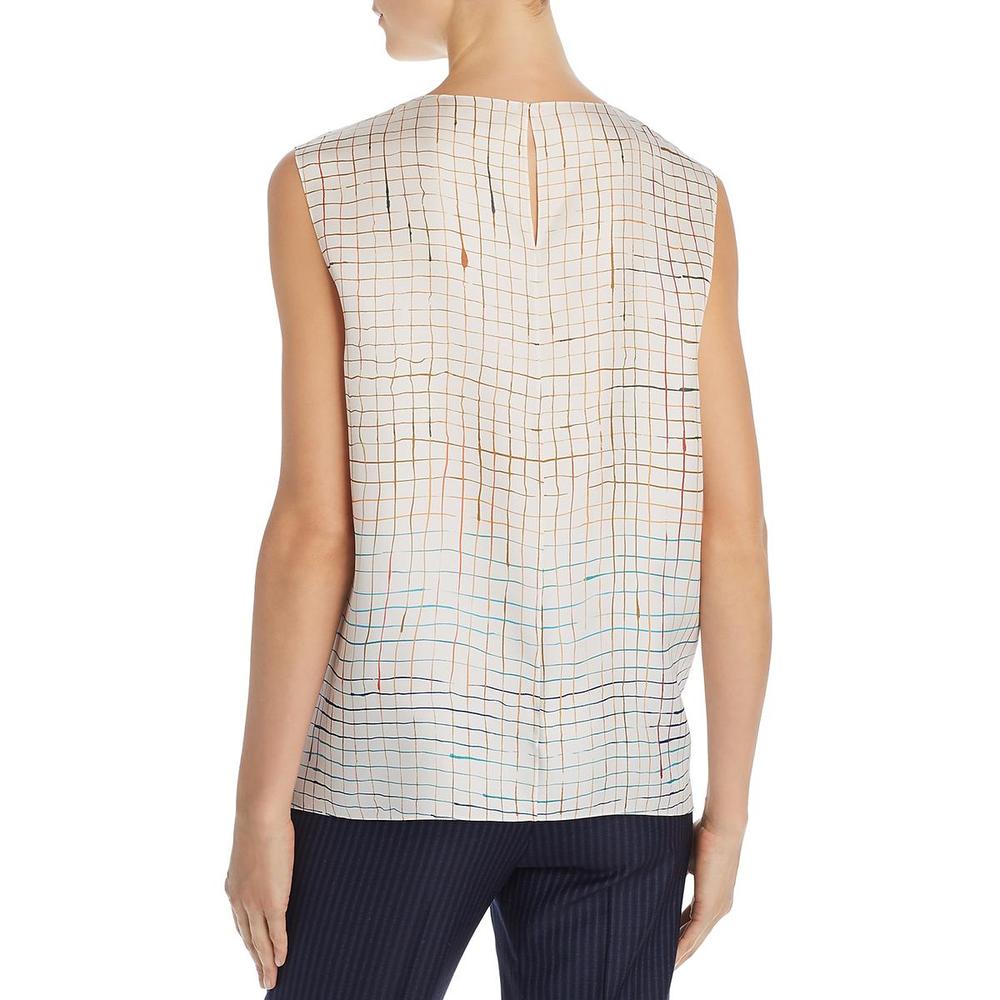 Theory Womens Silk Printed Tank Top