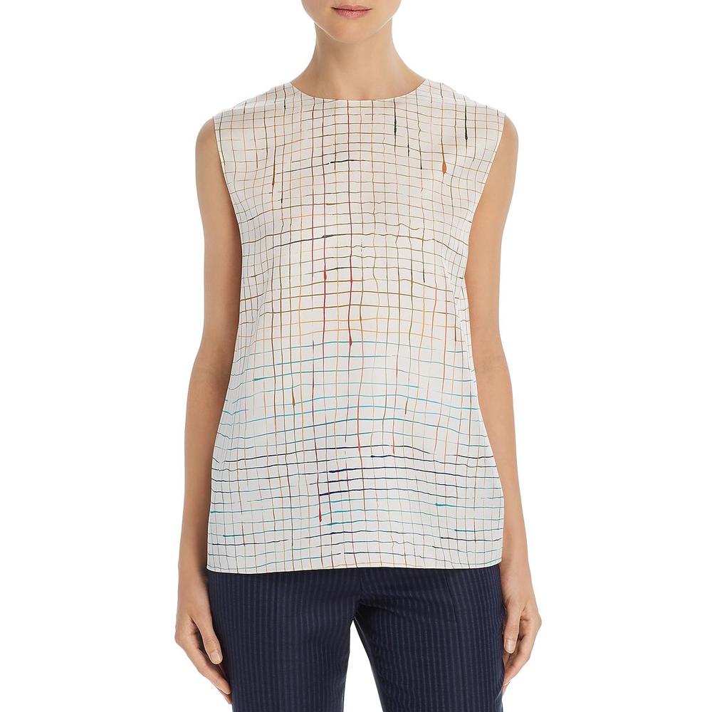 Theory Womens Silk Printed Tank Top