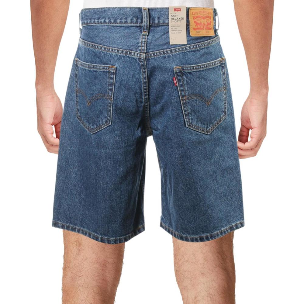 Levis 550 Mens Relaxed Fit Stonewash Denim Shorts