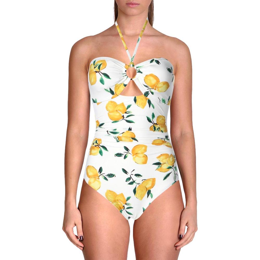 Kate Spade Womens Bandeau Halter One Piece Swimsuit