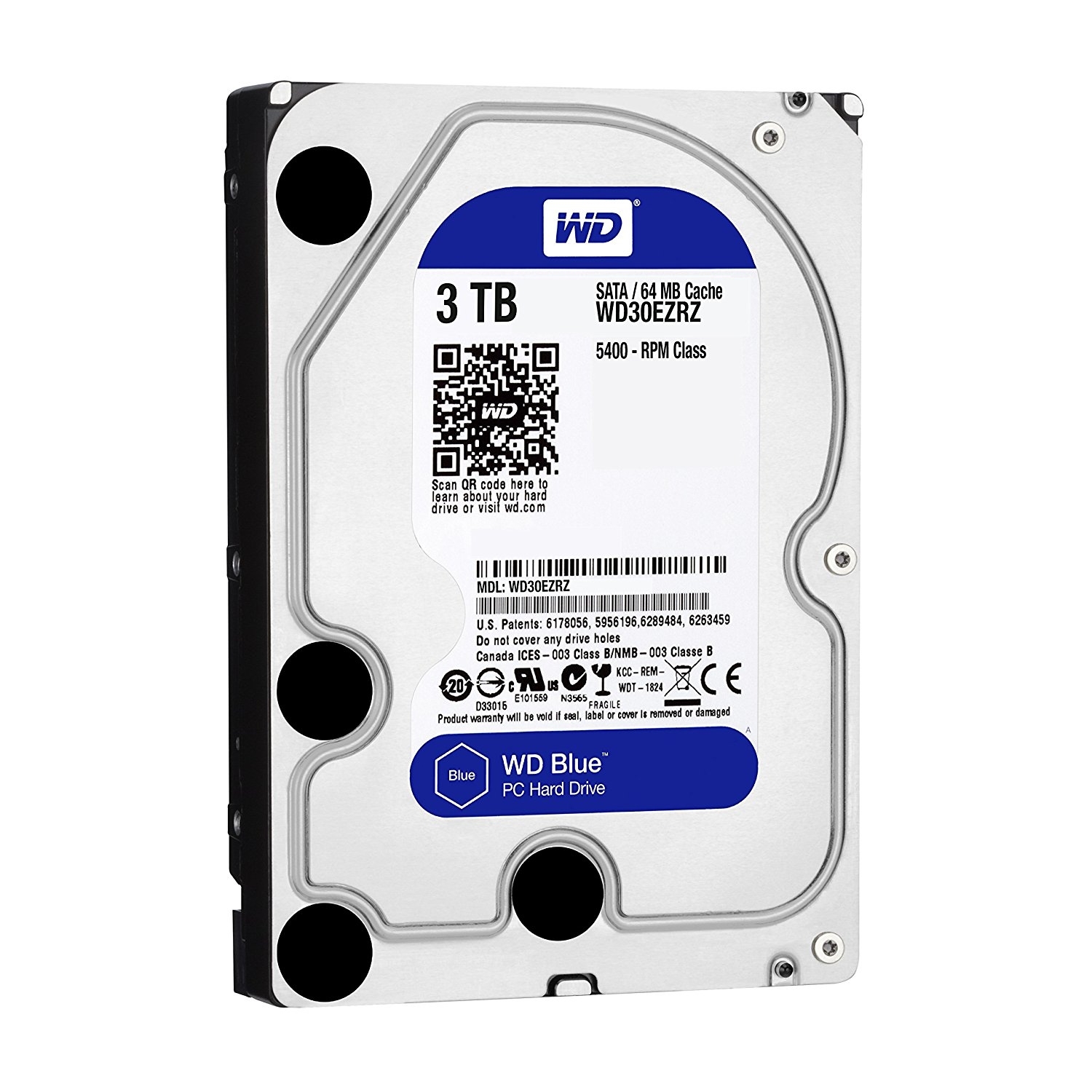 Western Digital Corporation Western Digital Blue 3TB 5400 RPM SATA 6Gb ...