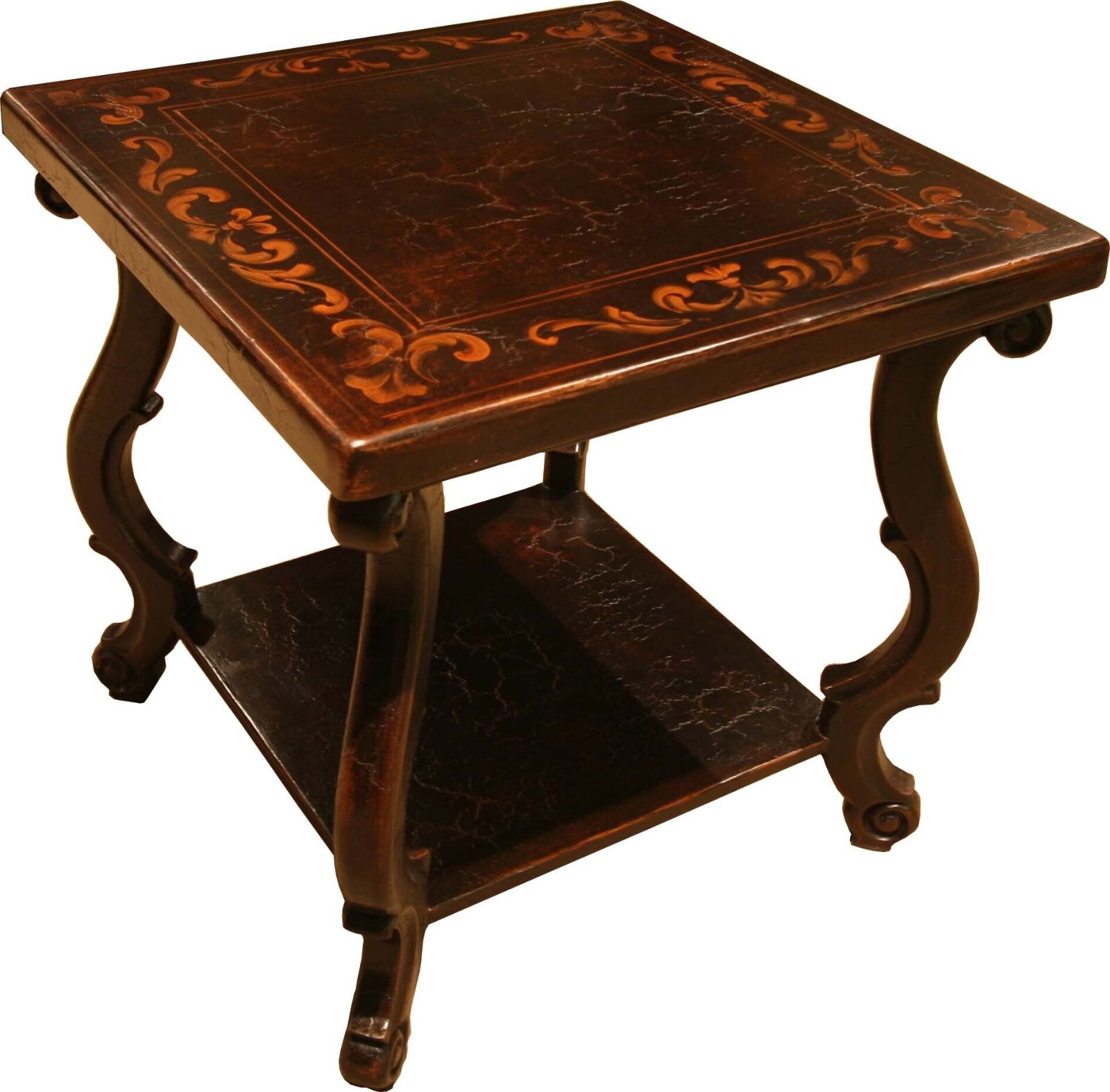 Esofastore Marbella Traditional End Table, French Style Accent Table w ...