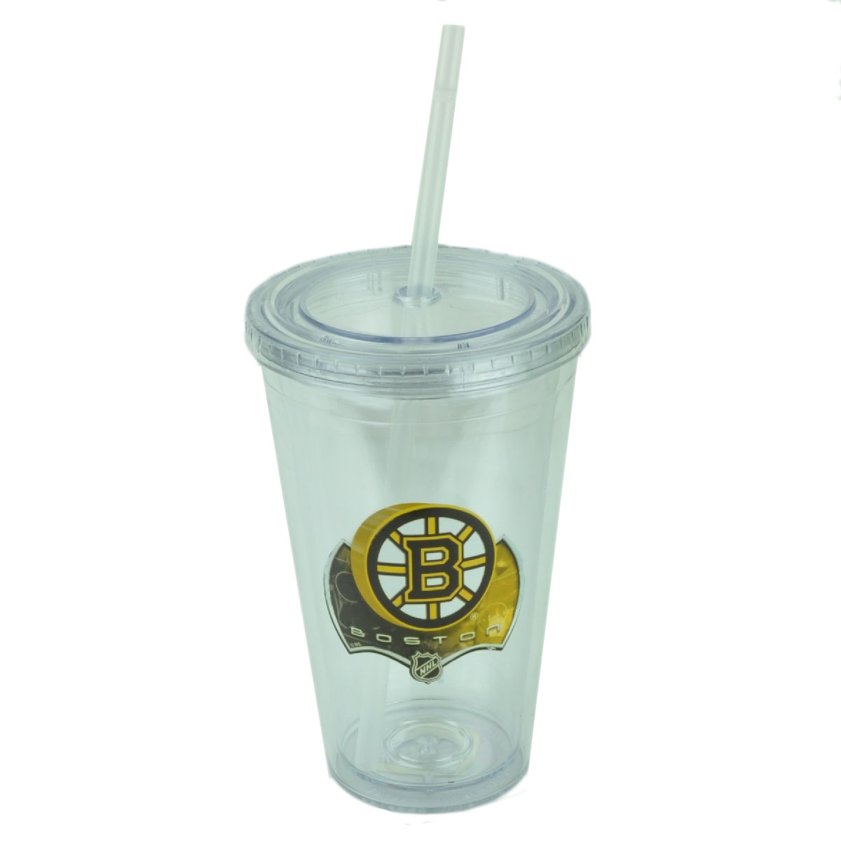 OFFICIALLY LICENSED PRODUCT NHL Boston Bruins Tumbler Cup Straw Lid ...