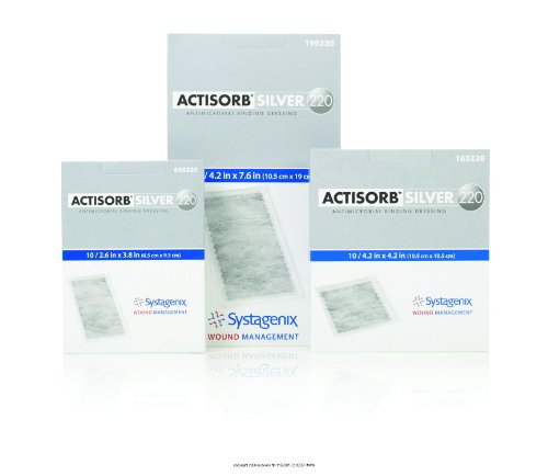 SYSTAGENIX WOUND MNG 53190220 - ACTISORB Silver Antimicrobial Dressing ...