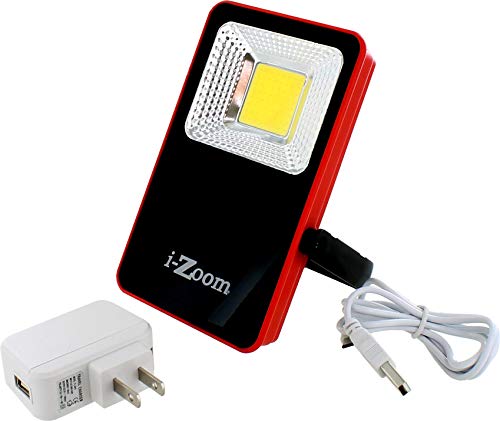 iZoom COB Portable 1000 Lumen 10-Watt Flood Light and Power Bank, 2.1A ...