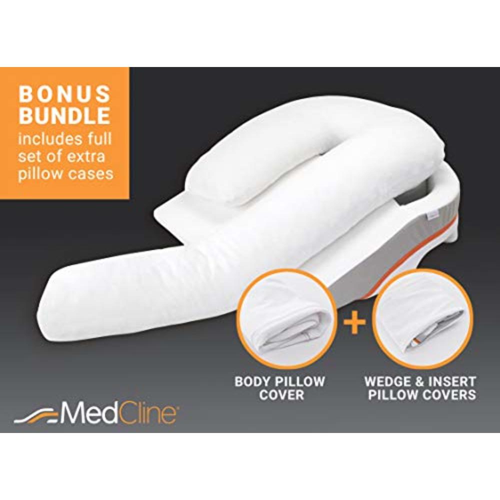 Medcline Acid Reflux And Gerd Relief Bed Wedge And Body Pillow System