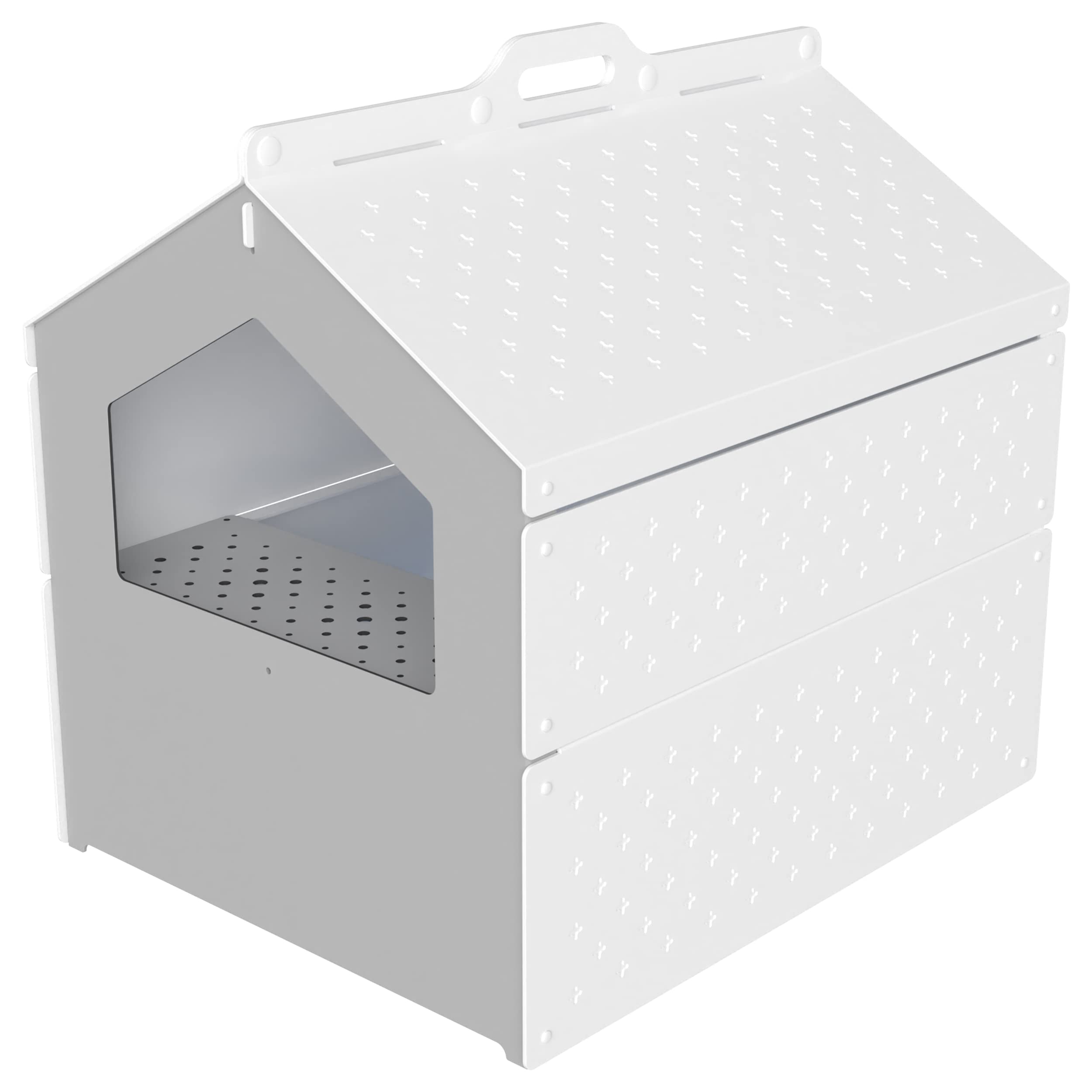 Palram Pets casper Enclosed Litter Box Modern covered cat Toilet with ...