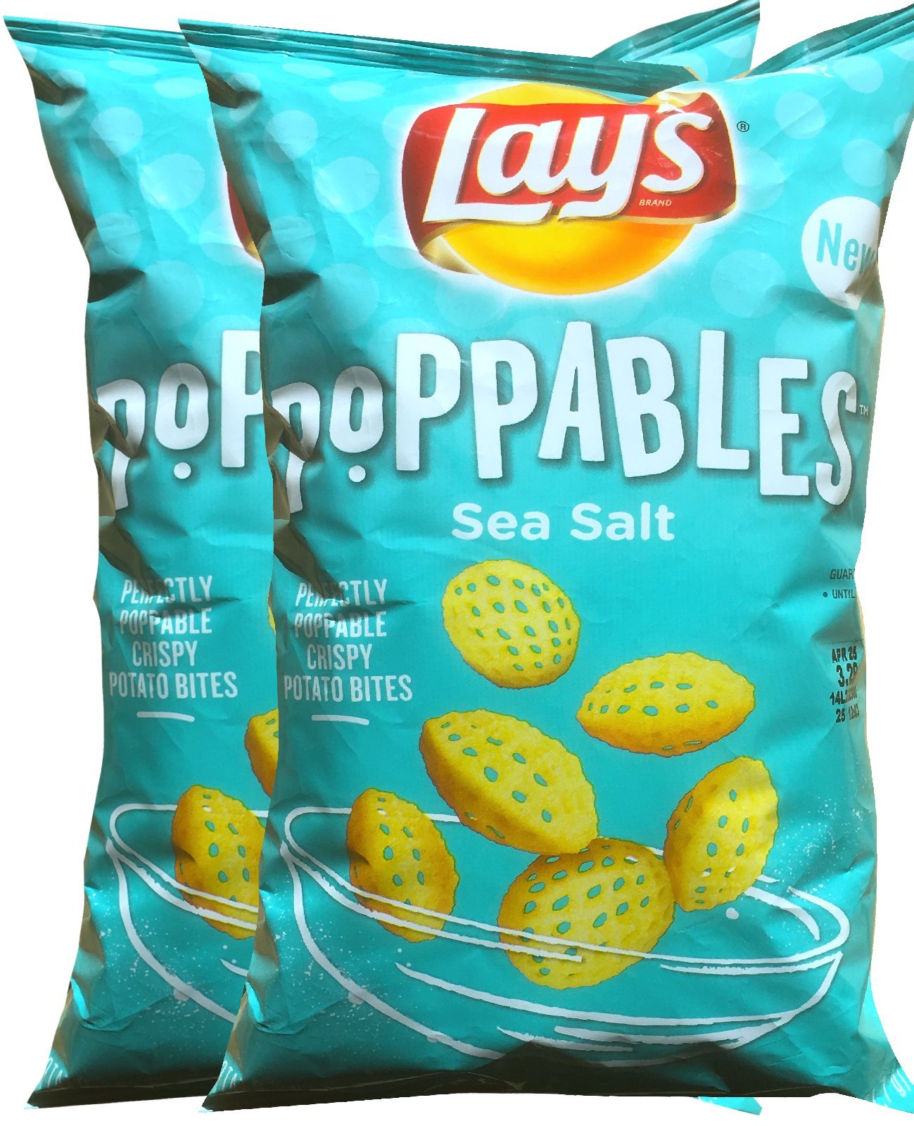Lays Poppables Sea Salt Perfectly Poppable crispy Potato Bites Net Wt 5 ...