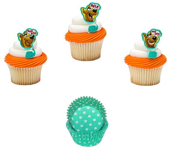 Taradactile ScOOBY DOO cupcake Toppers and Liners - Scooby Doo Rings ...