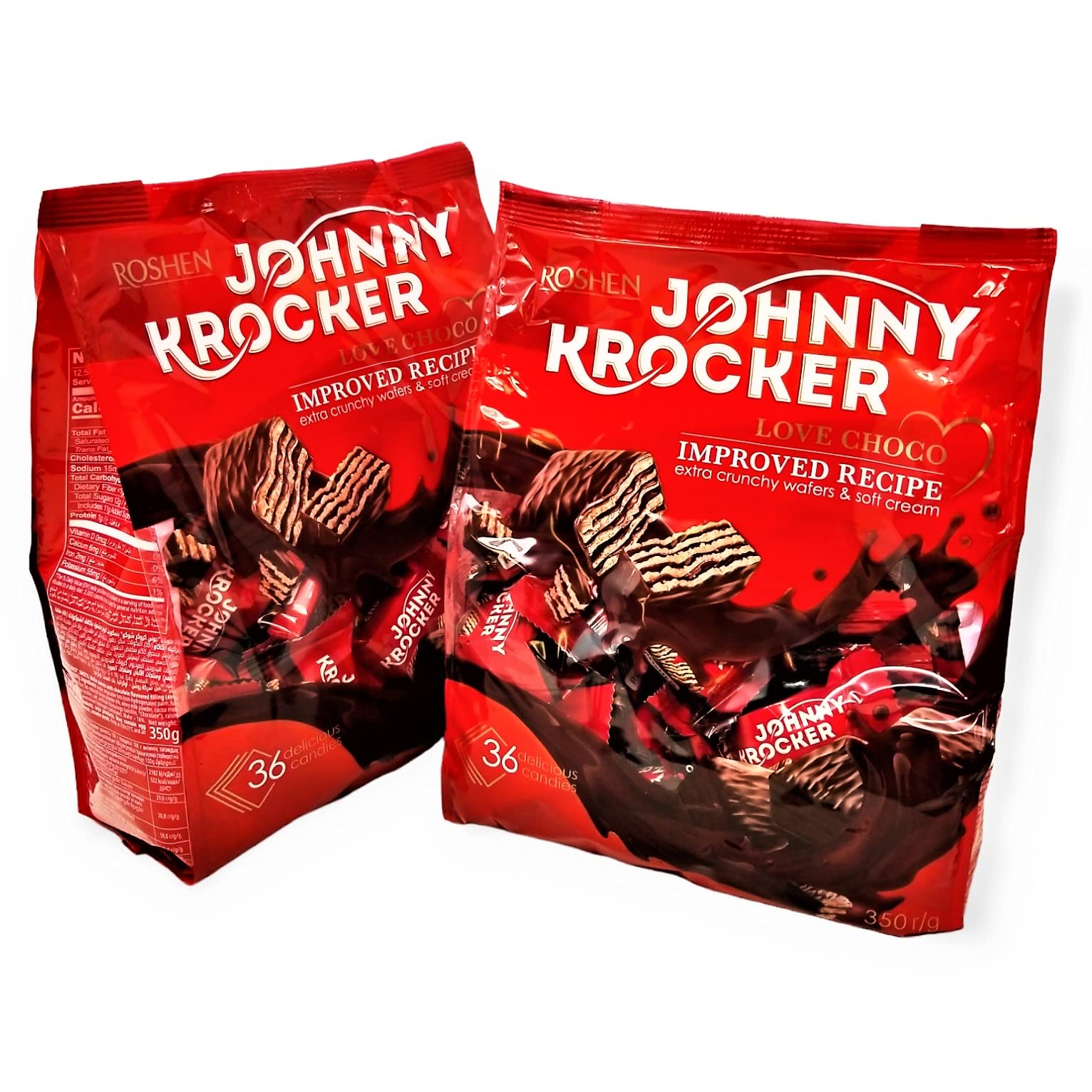 Roshen chocolate covered Wafer candy Johnny Krocker with choco-cream ...