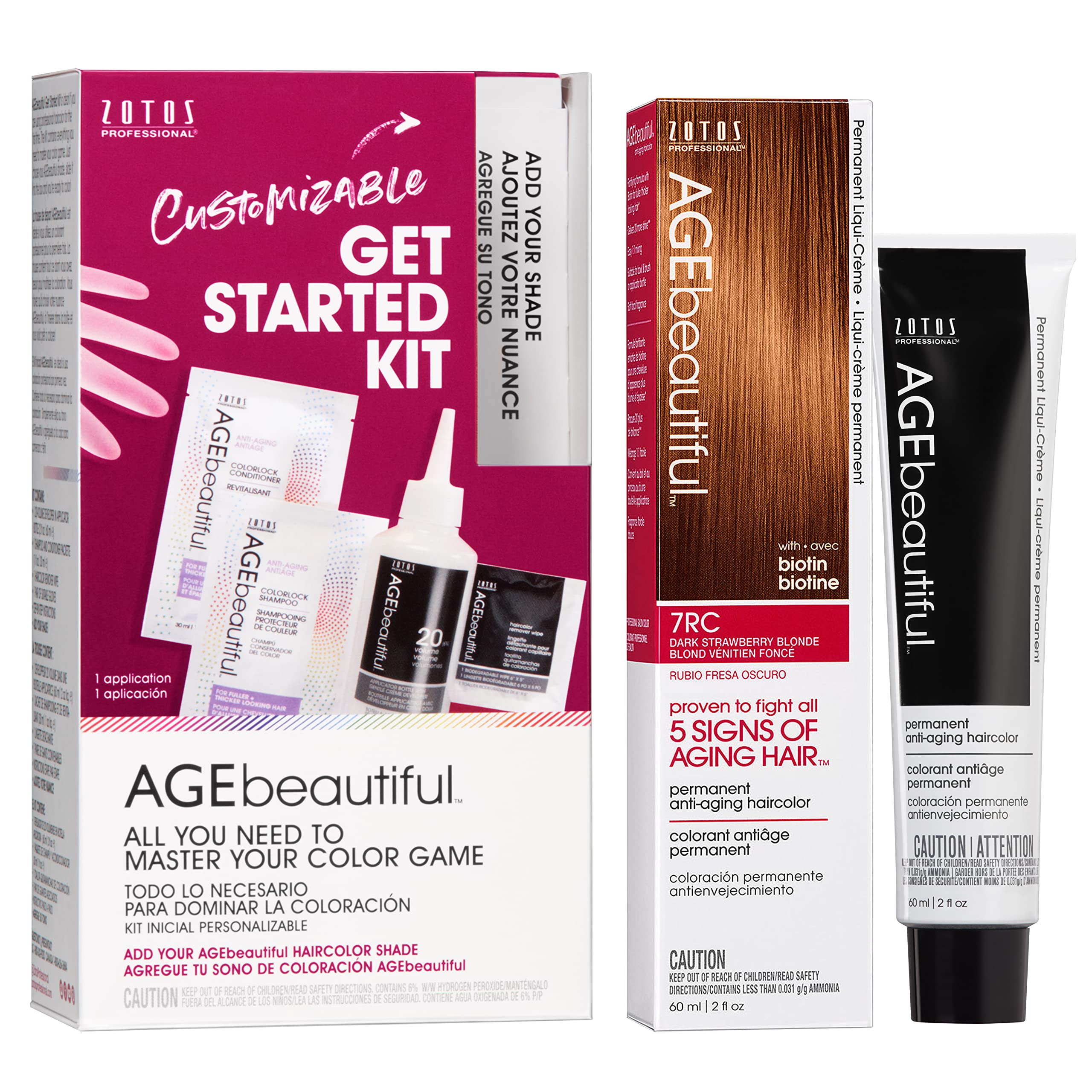 Age Beautiful AgEbeautiful Permanent Liqui creme Hair color Dye ...