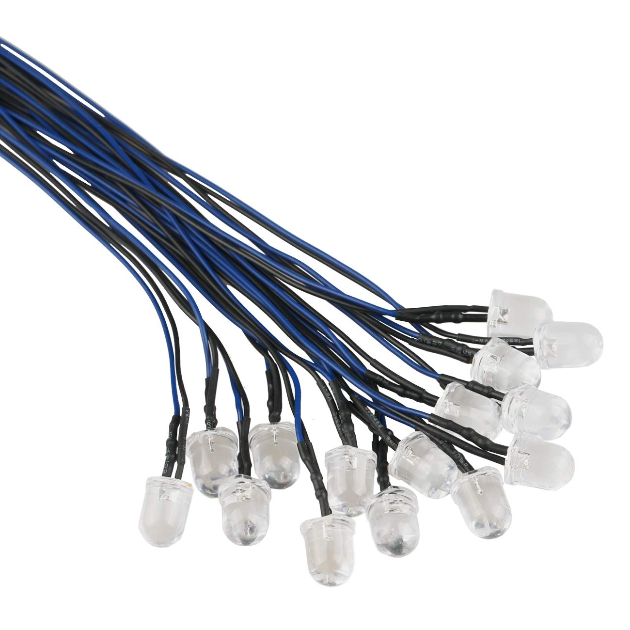 EDGELEC ED_DLP10C EDgELEc 30pcs 12 Volt 10mm Blue LED Lights Emitting ...