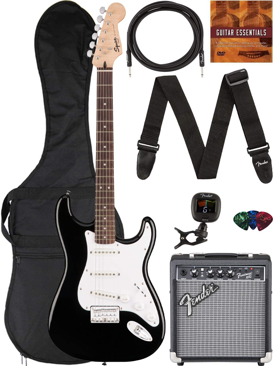 0371001506-COMBO-PRO Fender Squier Bullet Stratocaster HT - Black ...