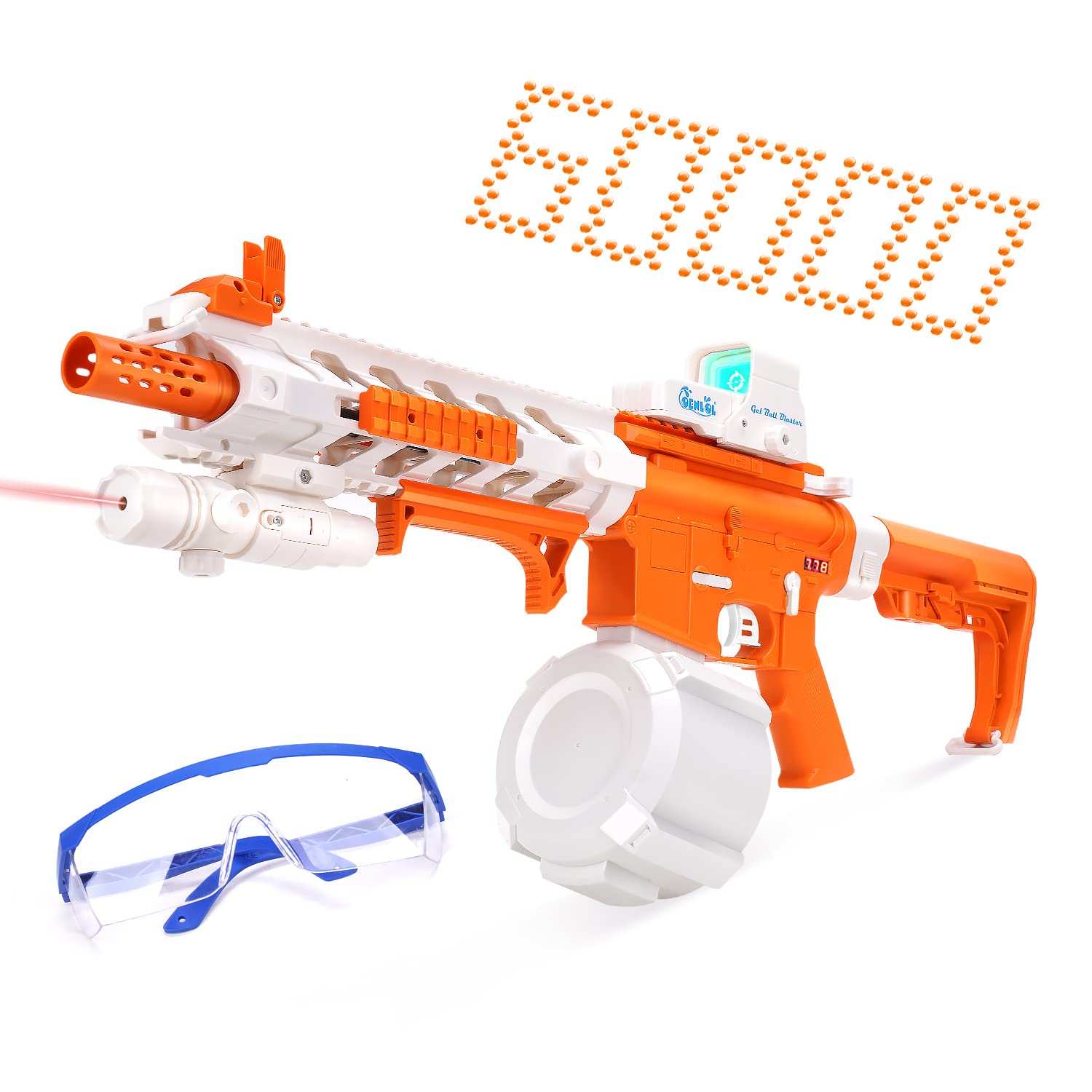 OENLOL Oenlol Gel Ball Best Blaster Digital Display Function Orbi Gun ...