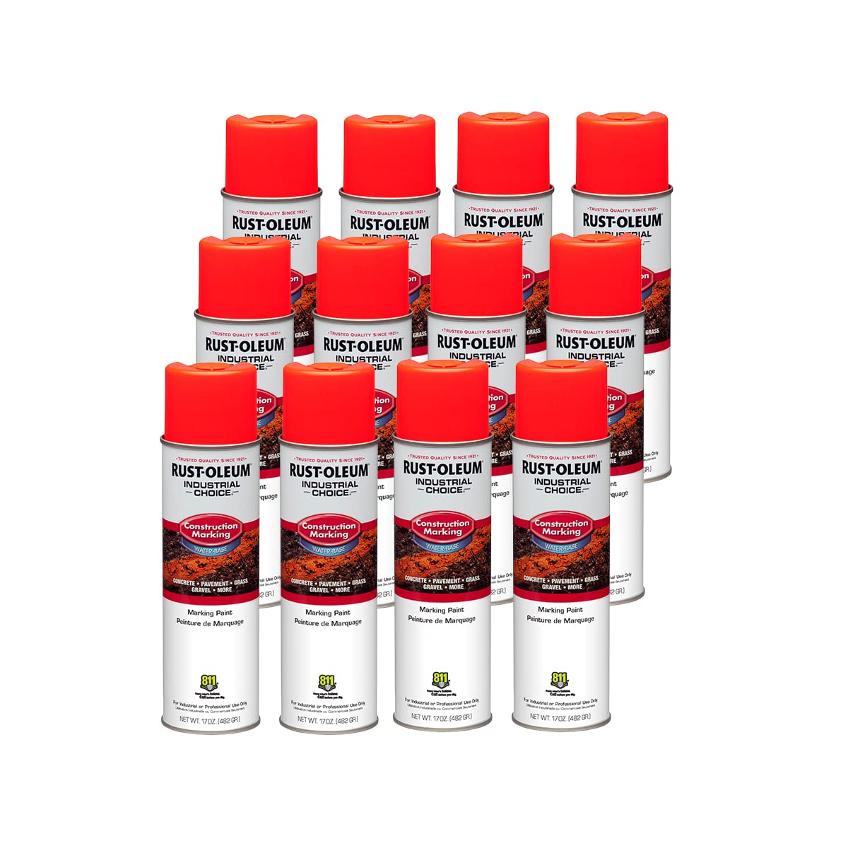 Rust-Oleum 264699-12PK Industrial choice M1400 System Water-Based ...