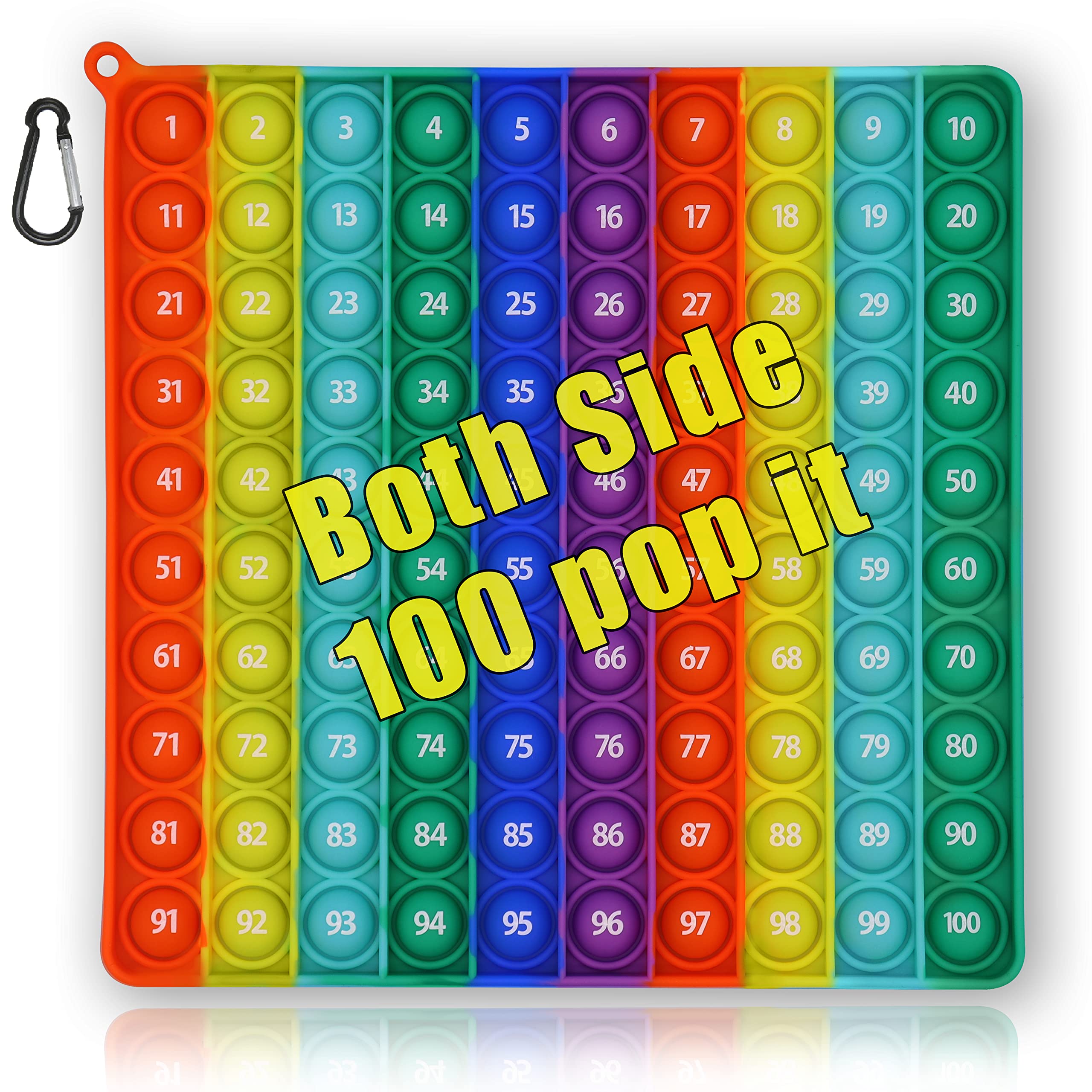 Petbsnvb Both Side 100 Pop It, 100 Chart Pop It, 100 Pop It With ...