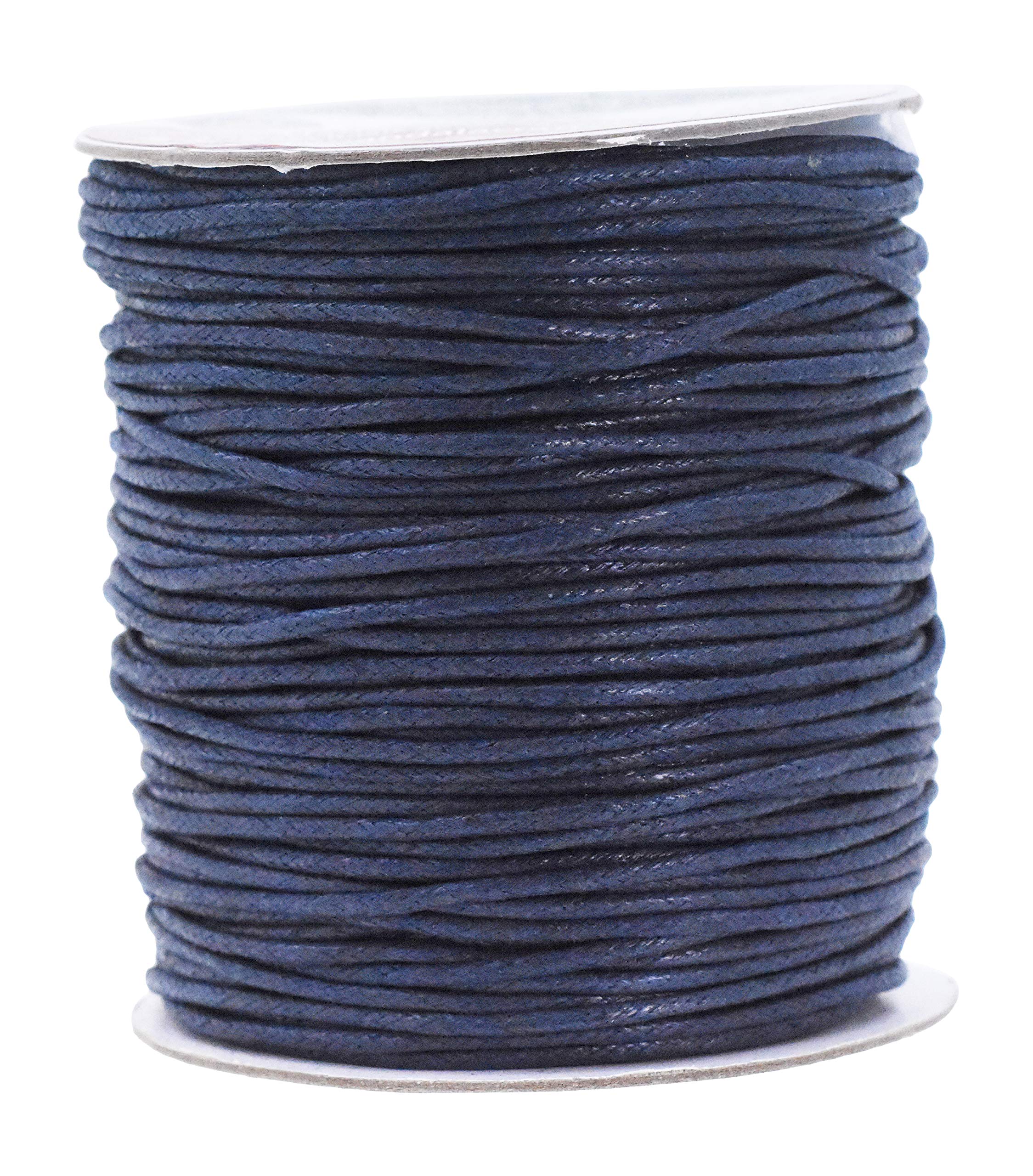 Mandala crafts Size 2mm Navy Blue Waxed cord for Jewelry Making - 109 ...