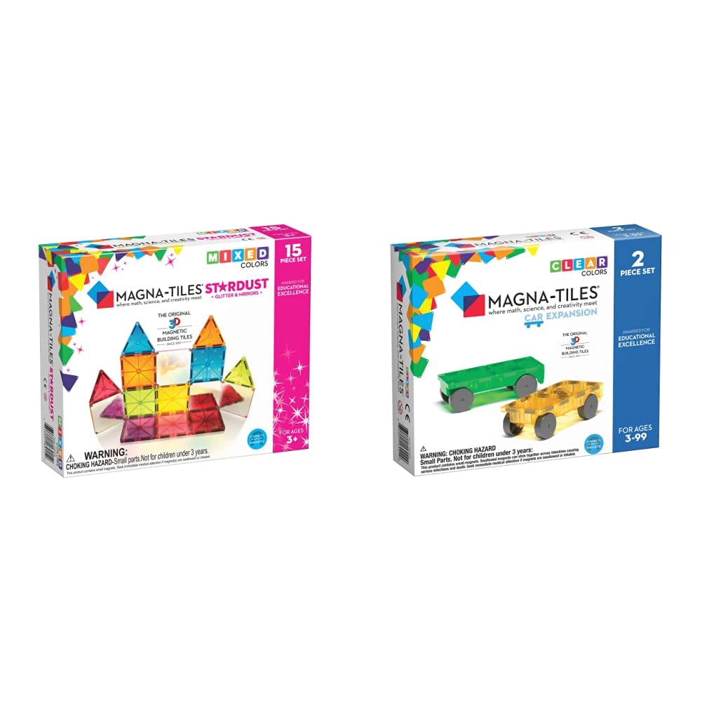 Magna Tiles MAgNA - TILES Stardust Set, The Original Magnetic Building ...