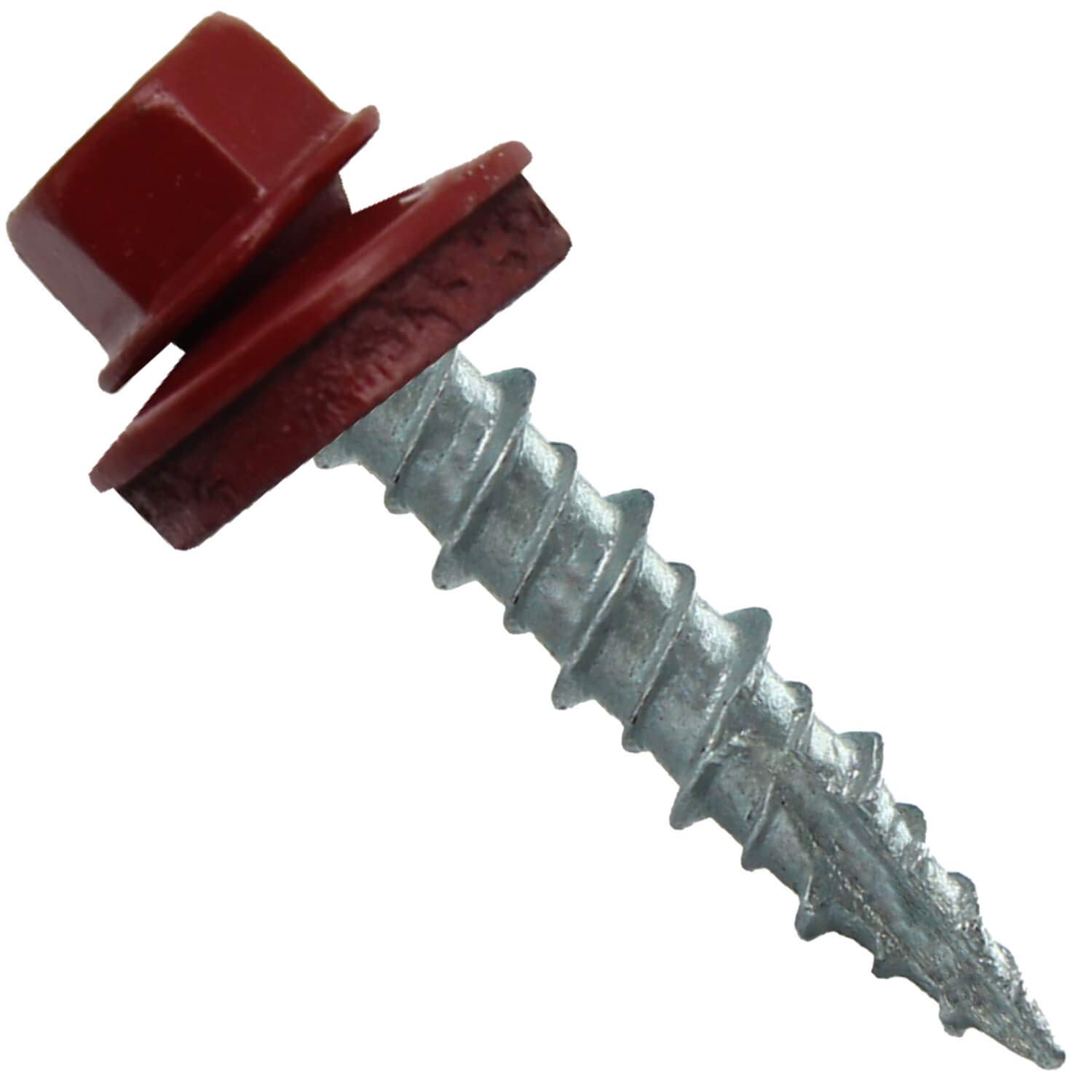 jake sales Metal Roofing Screws: (250) 10 X 1 Colonial Red Hex Head ...