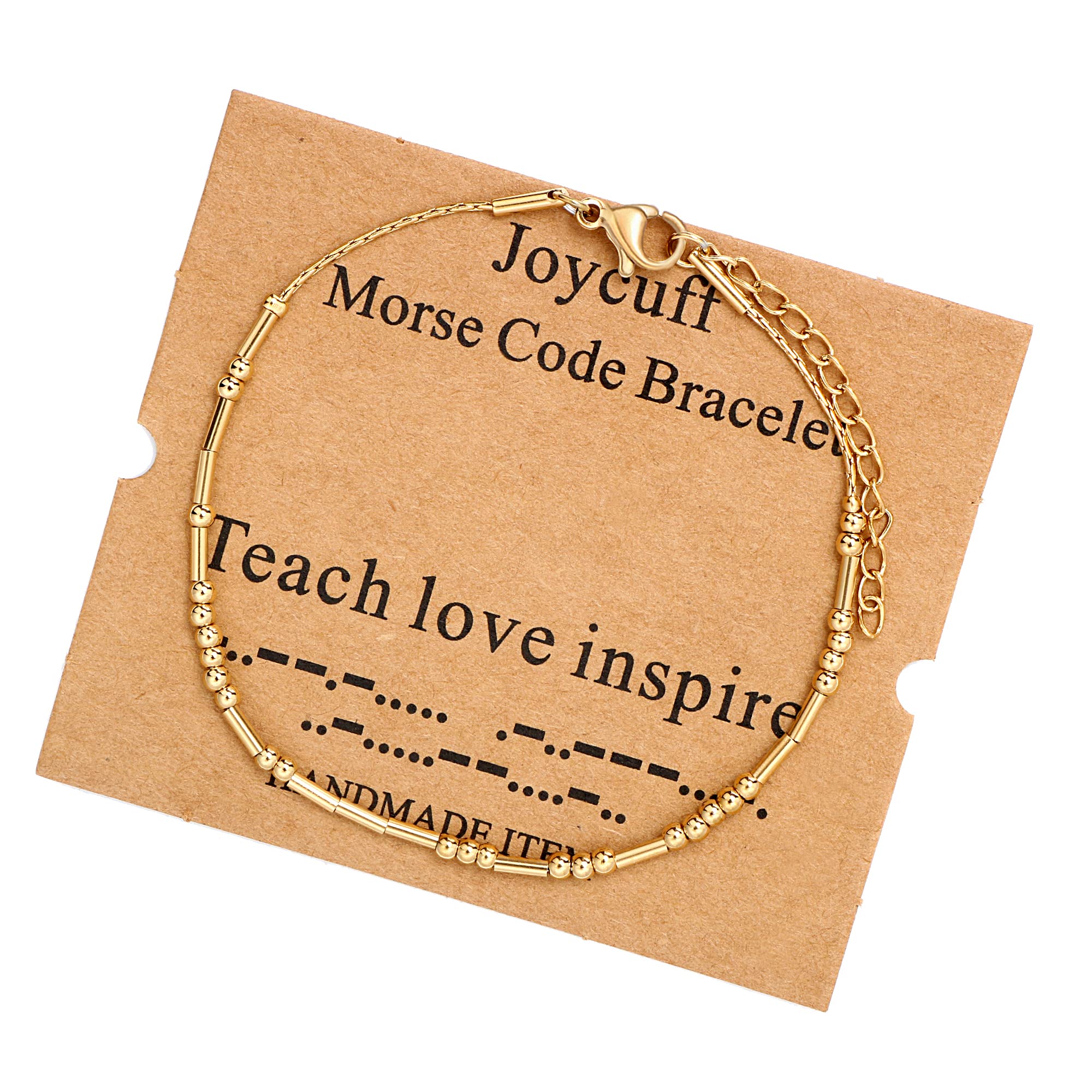 Joycuff Teach Love Inspire Morse Code Bracelets For Women Girls Mother ...