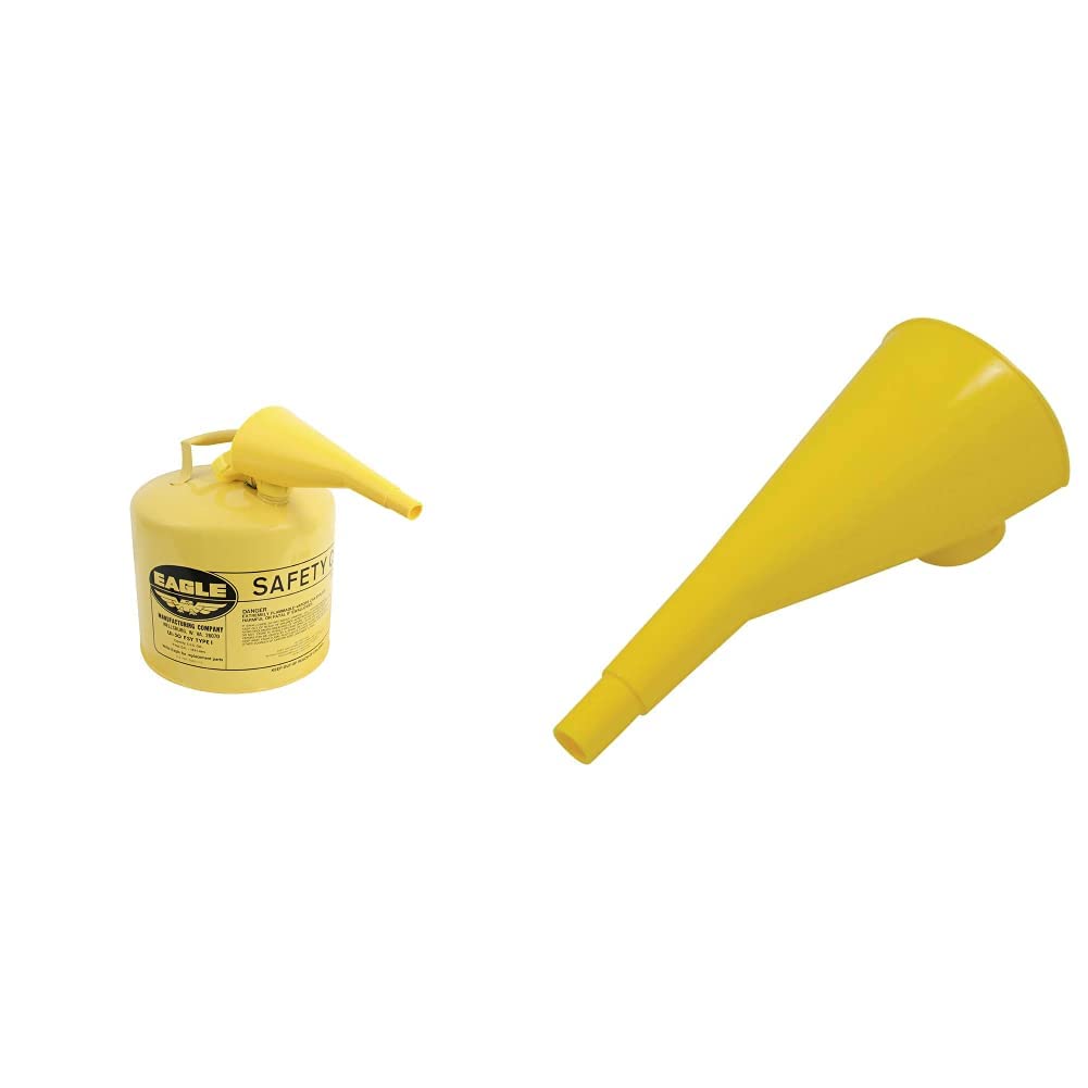 Eagle Ui-50-Fsy Yellow Galvanized Steel Type I Diesel Safety Can, 135 ...