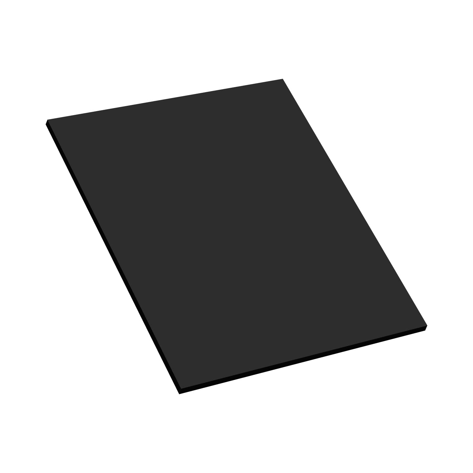 Mega Format Expanded Pvc Plastic Sheets - 8 X 10 Rigid Black Sheet For ...