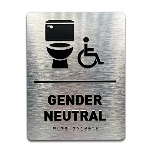 GDS Architectural Si Gender Neutral Restroom Sign By Gds - Ada ...