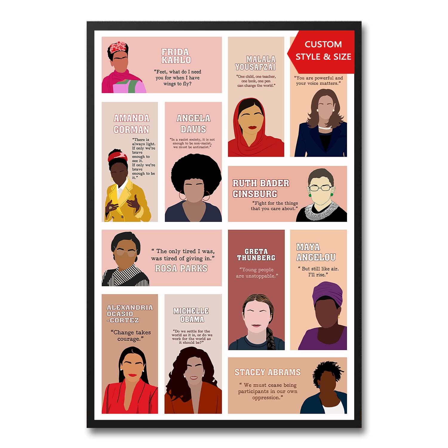 Loluis Women Leader Posters, Empower Women Poster, Women History Month ...