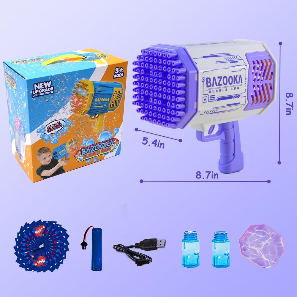 Petrella Bubble Gun Bazooka Bubble Machine Gun Bubbles for Kids TIK Tok ... Petrella Bubble Gun Bazooka Bubble Machine Gun Bubbles for Kids TIK Tok ...