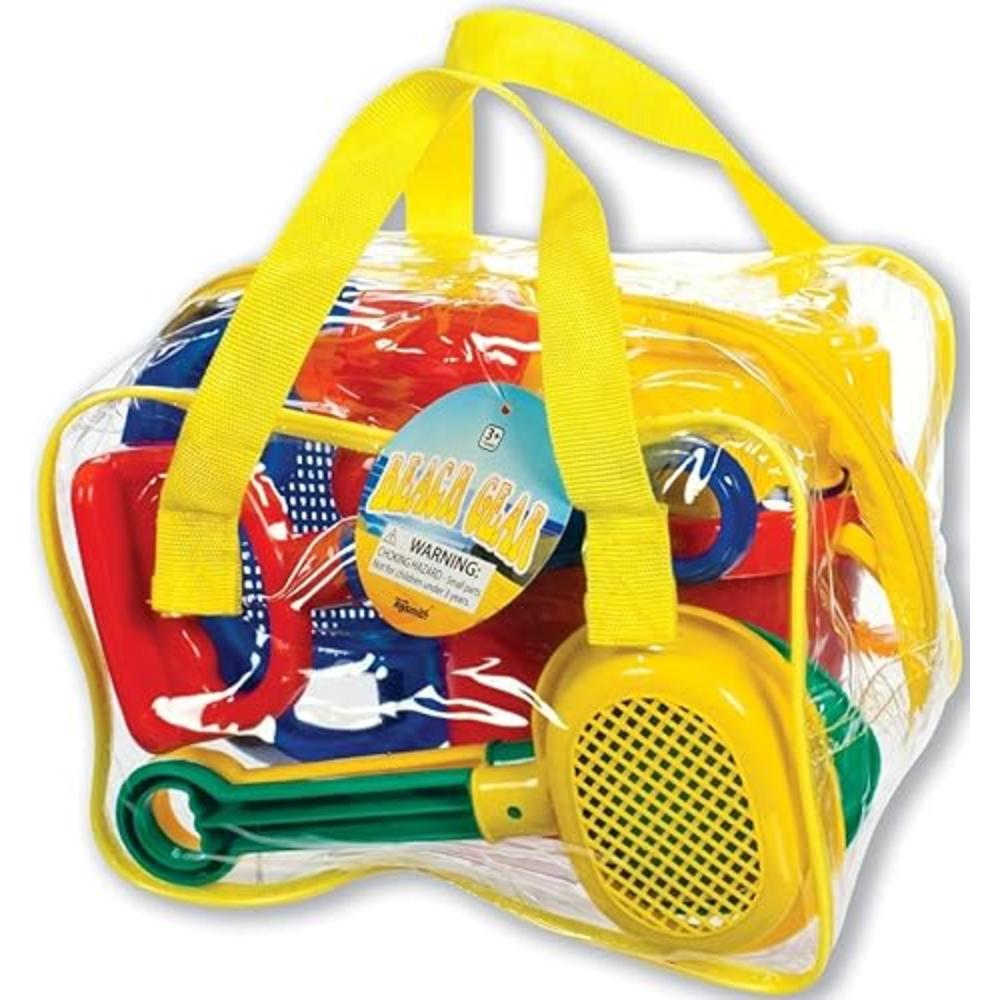 Toysmith Sand Box Castle Play Deluxe Beach Set With Shovel Bucket Sifter Molds By Toysmith