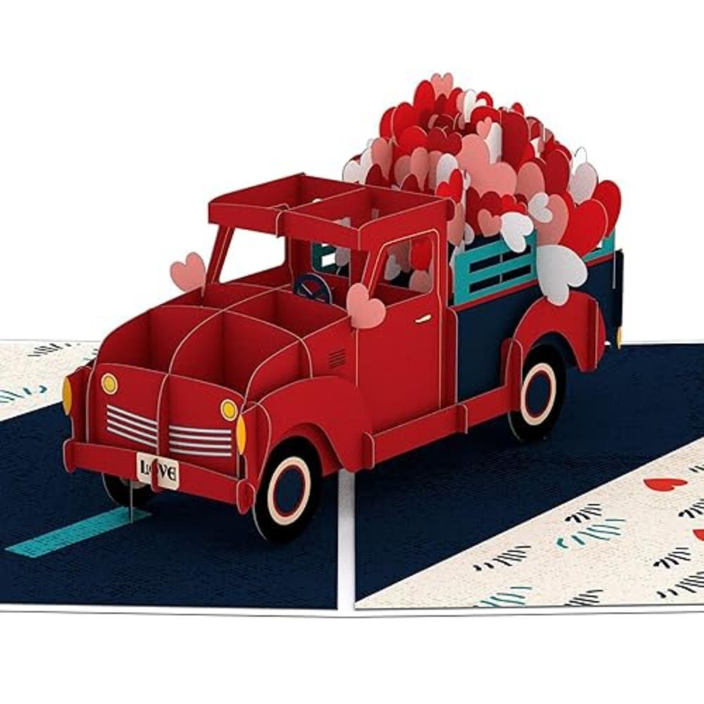 Lovepop Truckloads Of Love Pop Up Card 5x7 3d Greeting Card Card For Dad Pop Up Anniversary