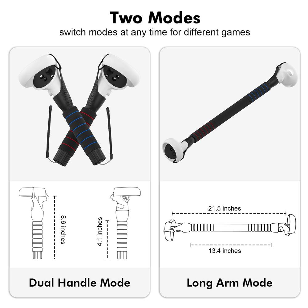 M Amvr Amvr Gorilla Tag Long Arms Beat Saber Handles For Oculus Quest