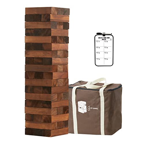 JST gAMEZ Large Tower Wooden Stacking Outdoor games for Adults and ...