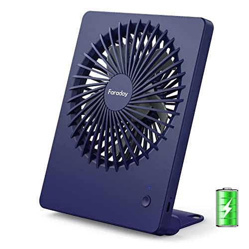 FARADAY Small Table Fans Rechargeable Portable 180ATilt Folding Desk ...