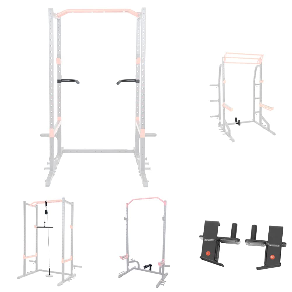 Sunny Health Fitness Power Zone Power Rack Attachments for 2-Inch Wide ...