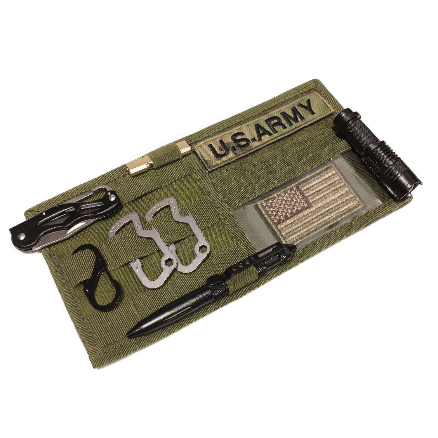 WYNEX Molle Visor Panel Organizer, Tactical car Sun Visor cover Molle ...