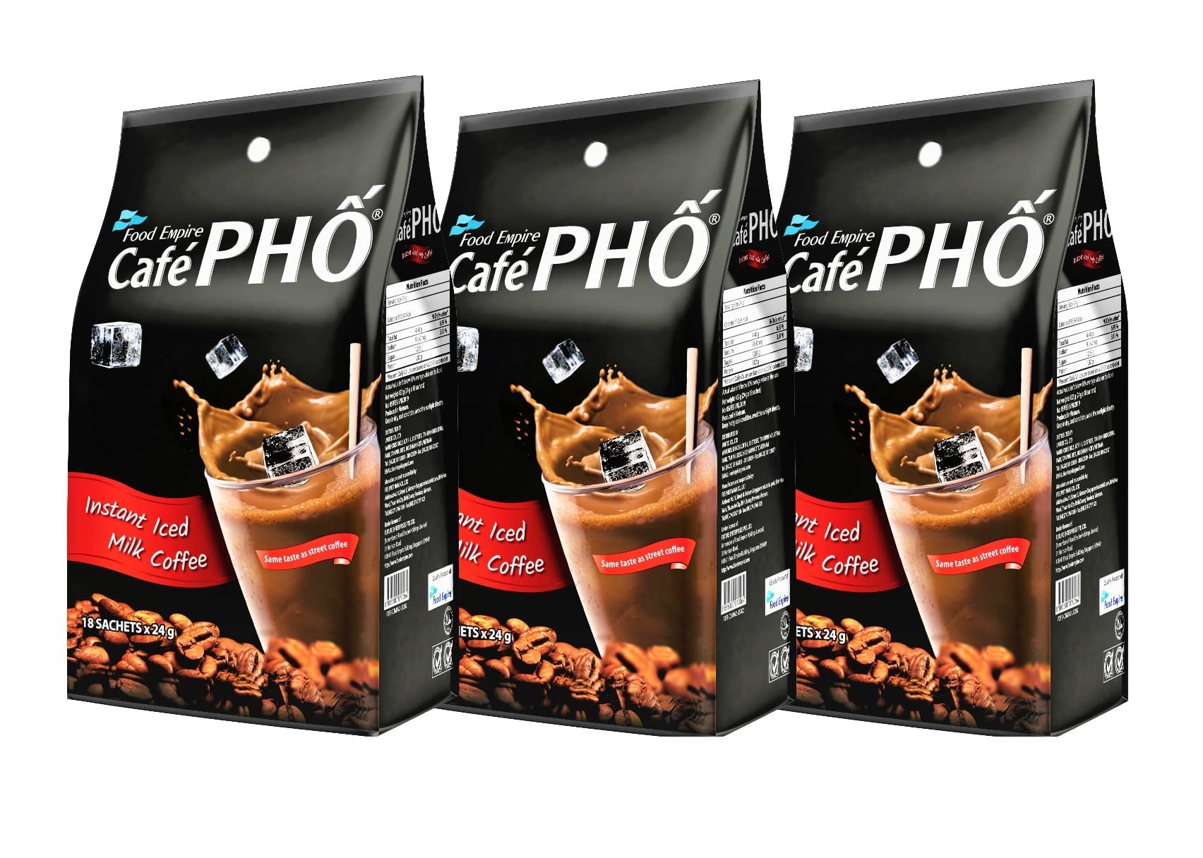 FOOD EMPIRE CAF? PHO Cafe Pho Vietnamese 3in1 Instant Coffee Mix, Iced ...