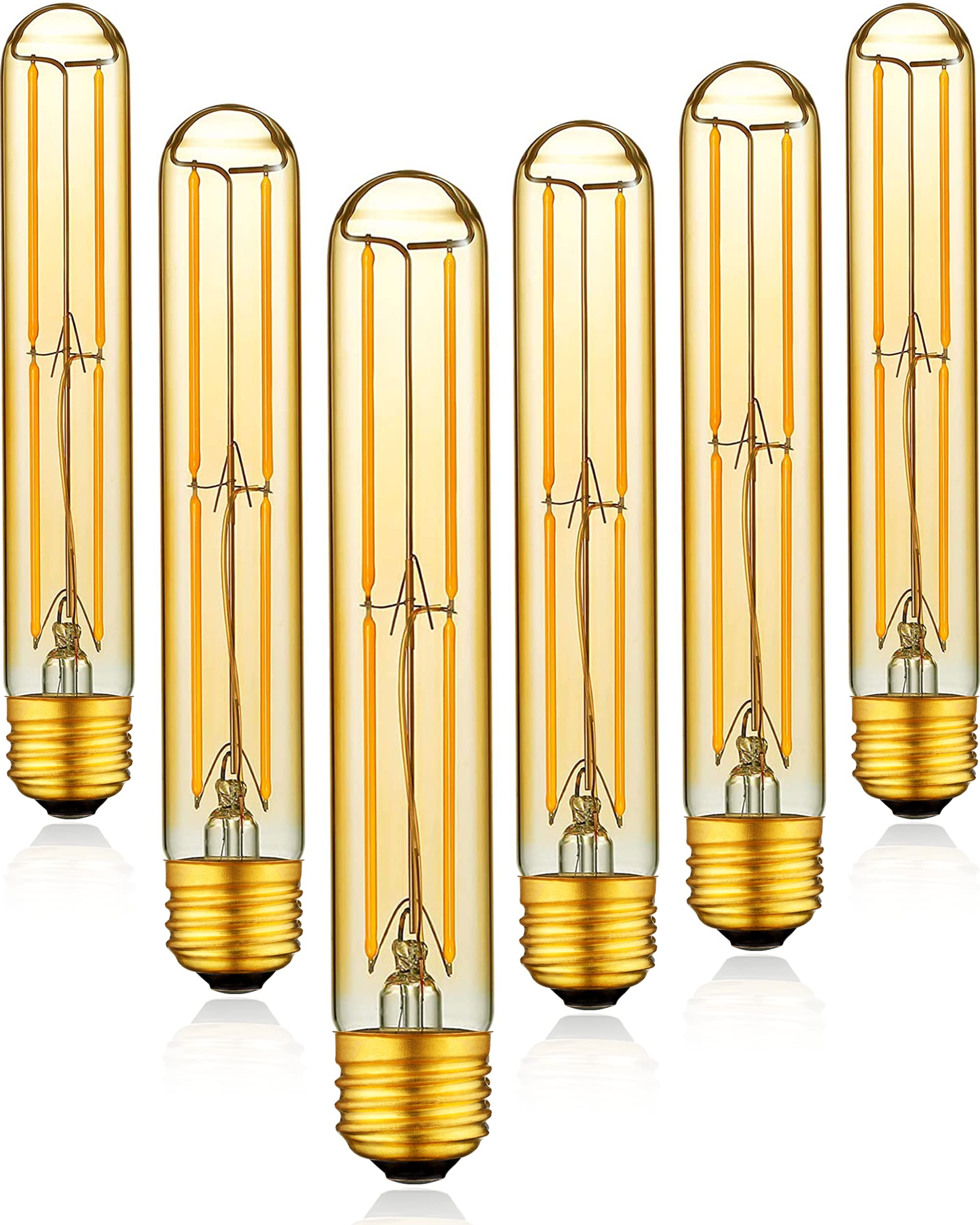 HuNanAoTe si T10 Dimmable LED Tubular Bulb, Amber Long Tube Edison ...