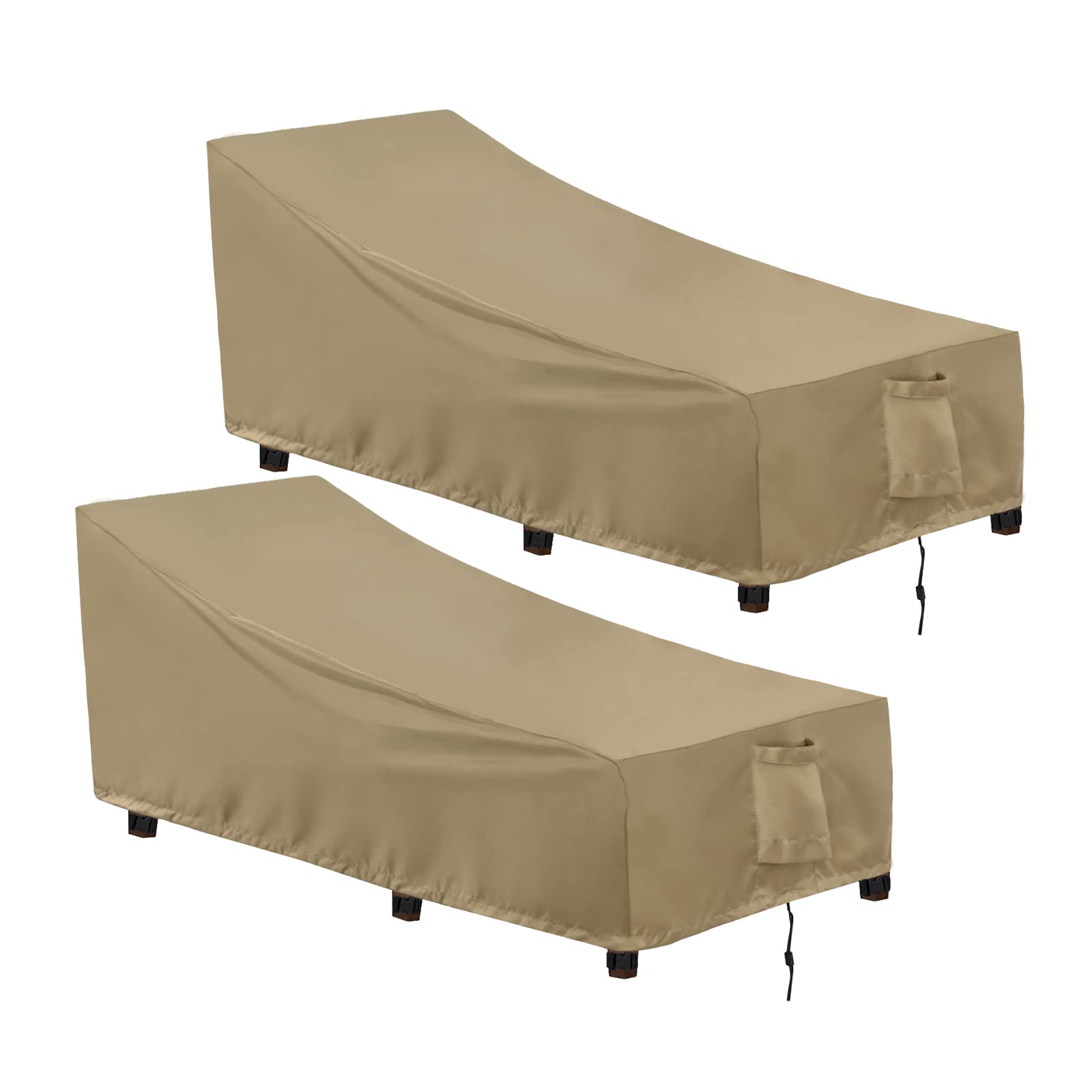 OutdoorLines Outdoor Waterproof Patio Chaise Lounge Chair Cover - UV ...