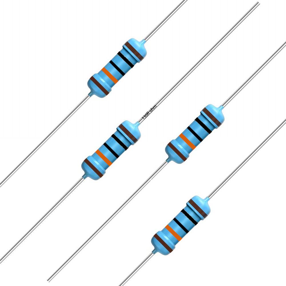 california JOS 100pcs 130 ohm Resistor 14w (025 Watt) A1 Tolerance ...