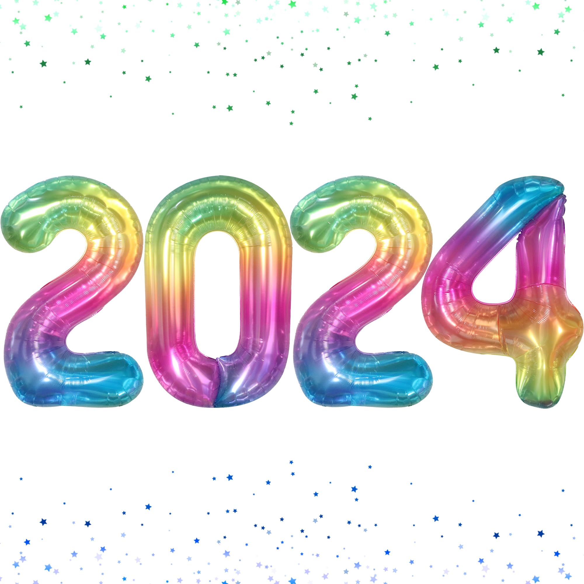 KatchOn, Giant Rainbow 2024 Balloons - 40 Inch, 2024 Rainbow Balloon ...