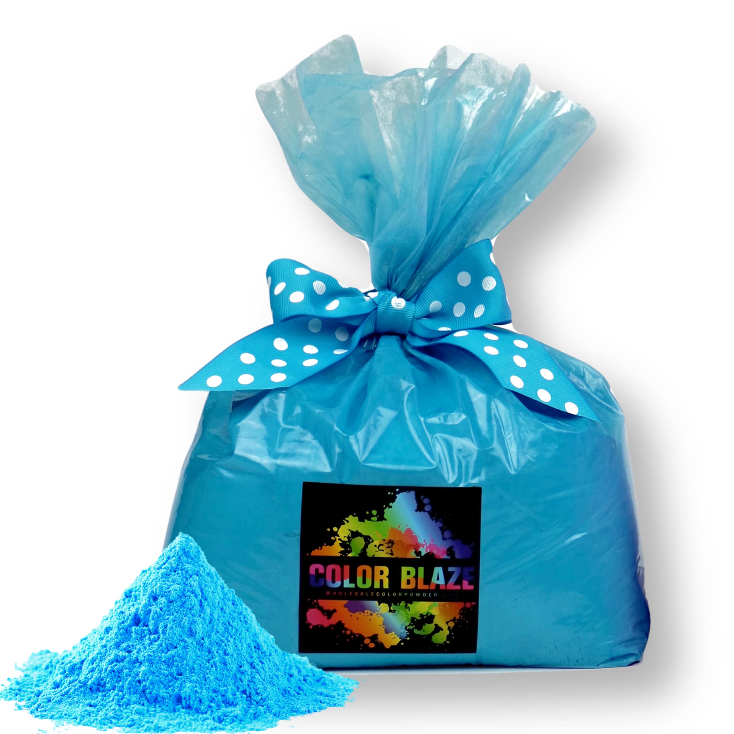 Color Blaze Holi Colored Powder - 5 lbs of Blue Powdered Color - for ...