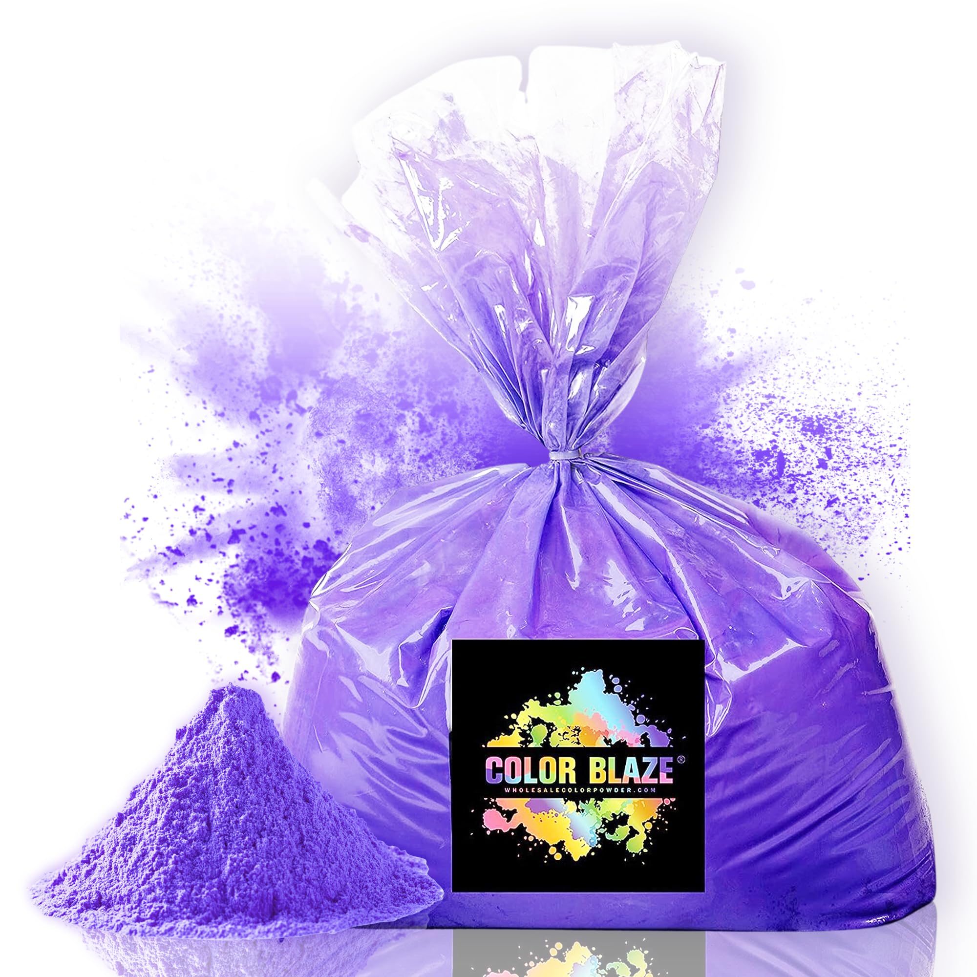 Color Blaze Holi Colored Powder - 5 lbs of Purple Powdered Color - for ...