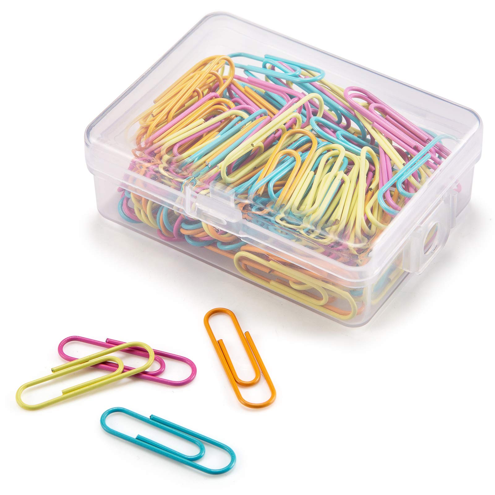 doukey Paper Clips 28mm Assorted Color Paperclips for Office Premium ...