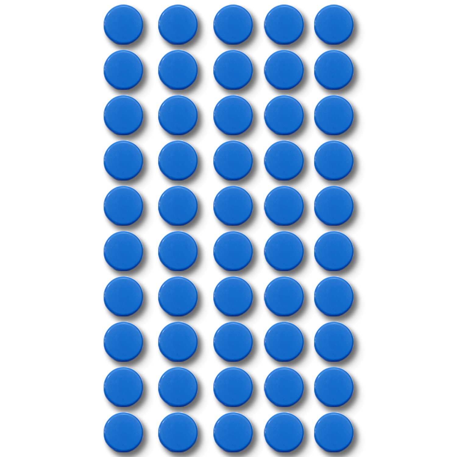 Qualsen Office Magnets Blue 50 Pack, Heavy Duty Round Refrigerator ...