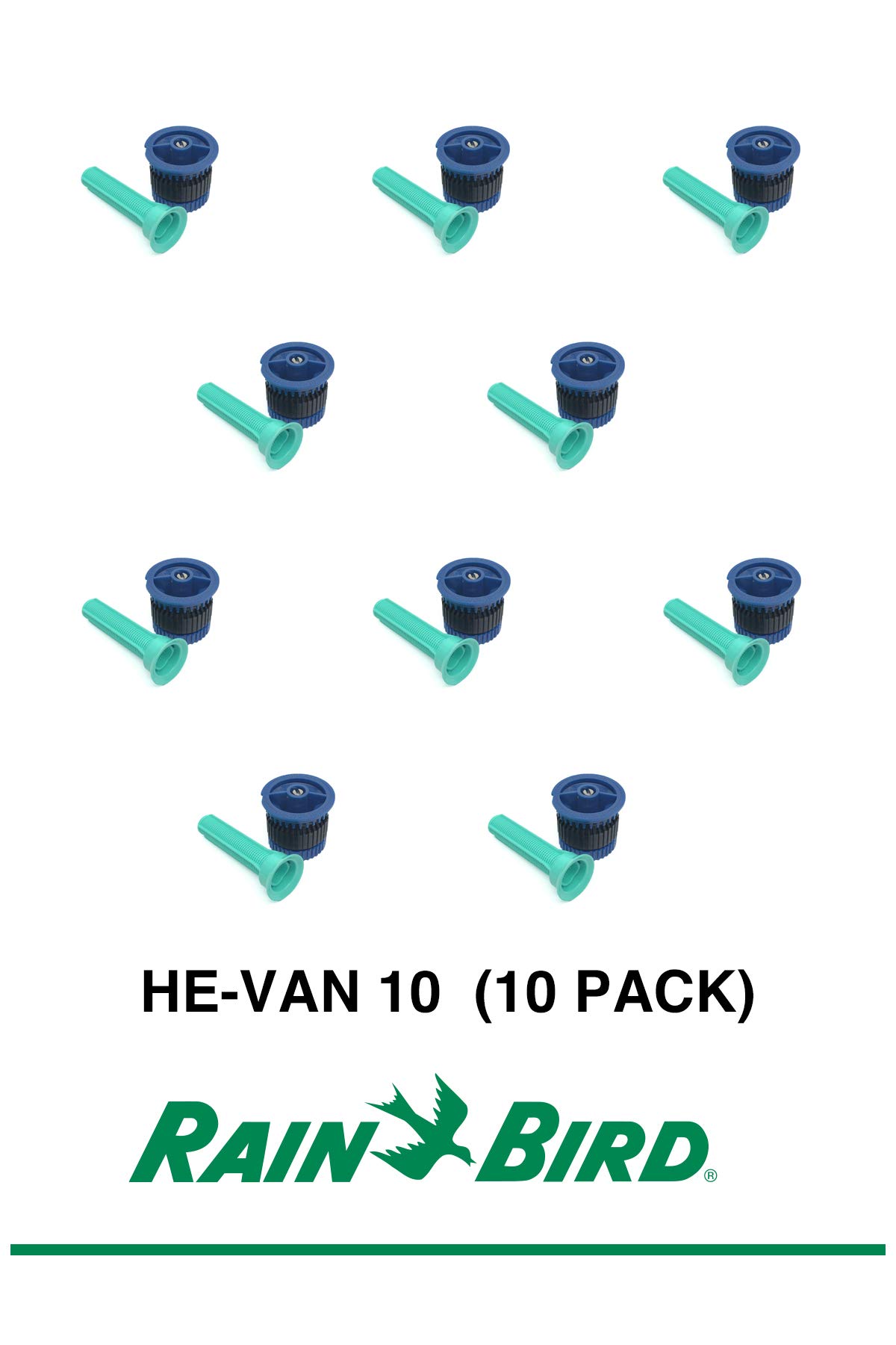 HE-VAN Rainbird High Efficiency HE-VAN-10 Variable Arc Nozzles 10' radius - 10 pack