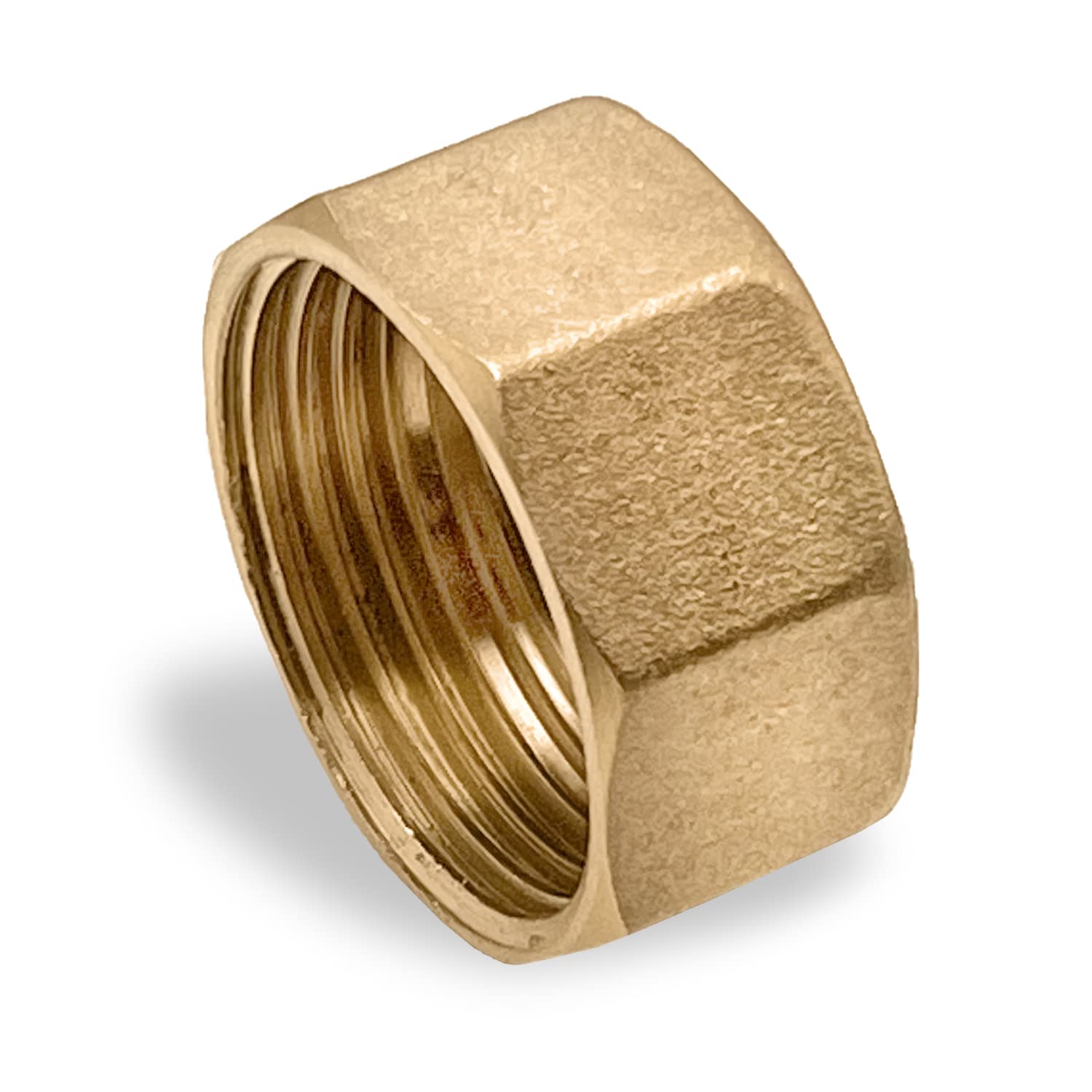 Lakesstory Brass Pipe Cap Lid 1" Female Brass Pipe Cap NPT 1 inch Female