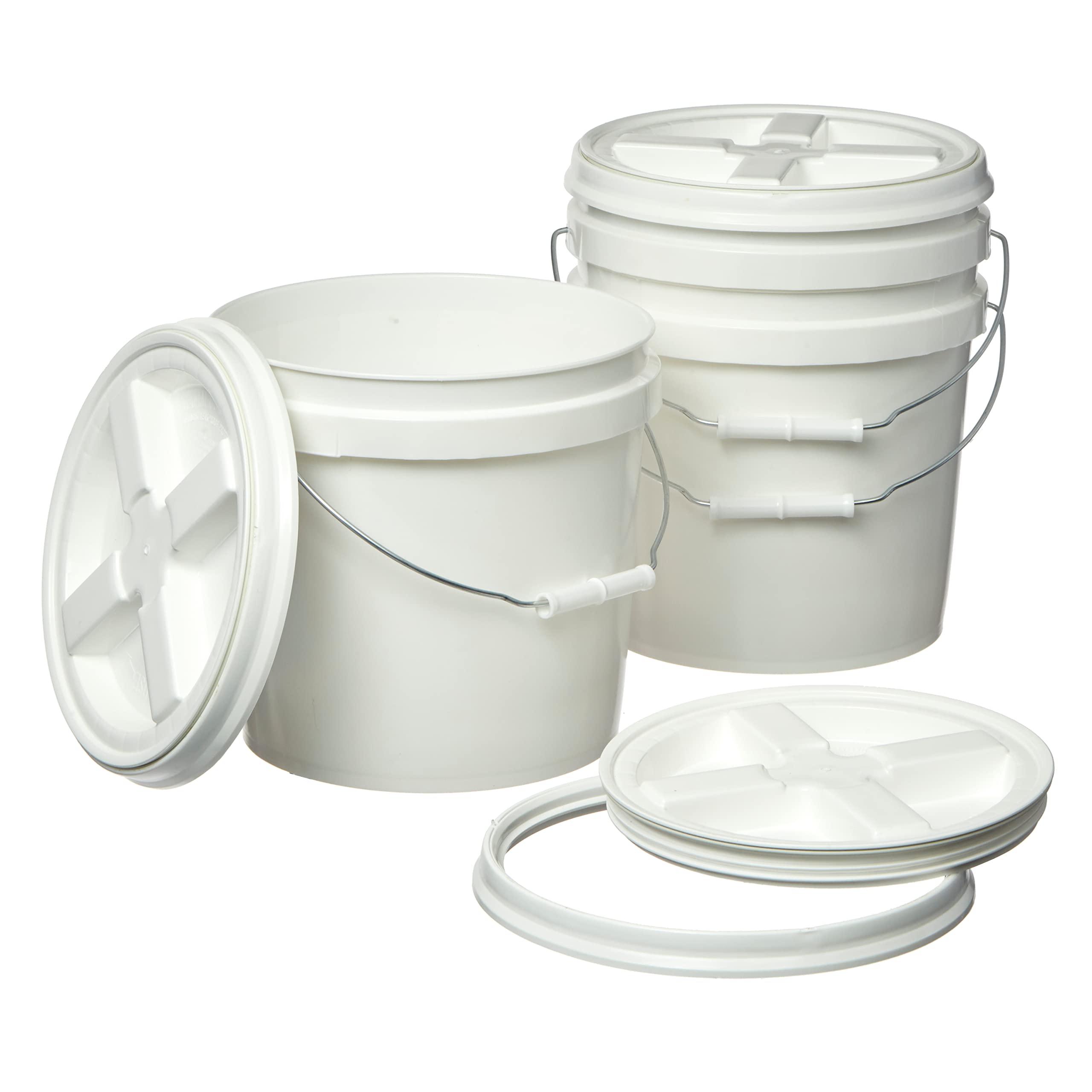 5 Gallon Container With Lid Gamma Seal Containers Gamma Seal Lid, Red ...
