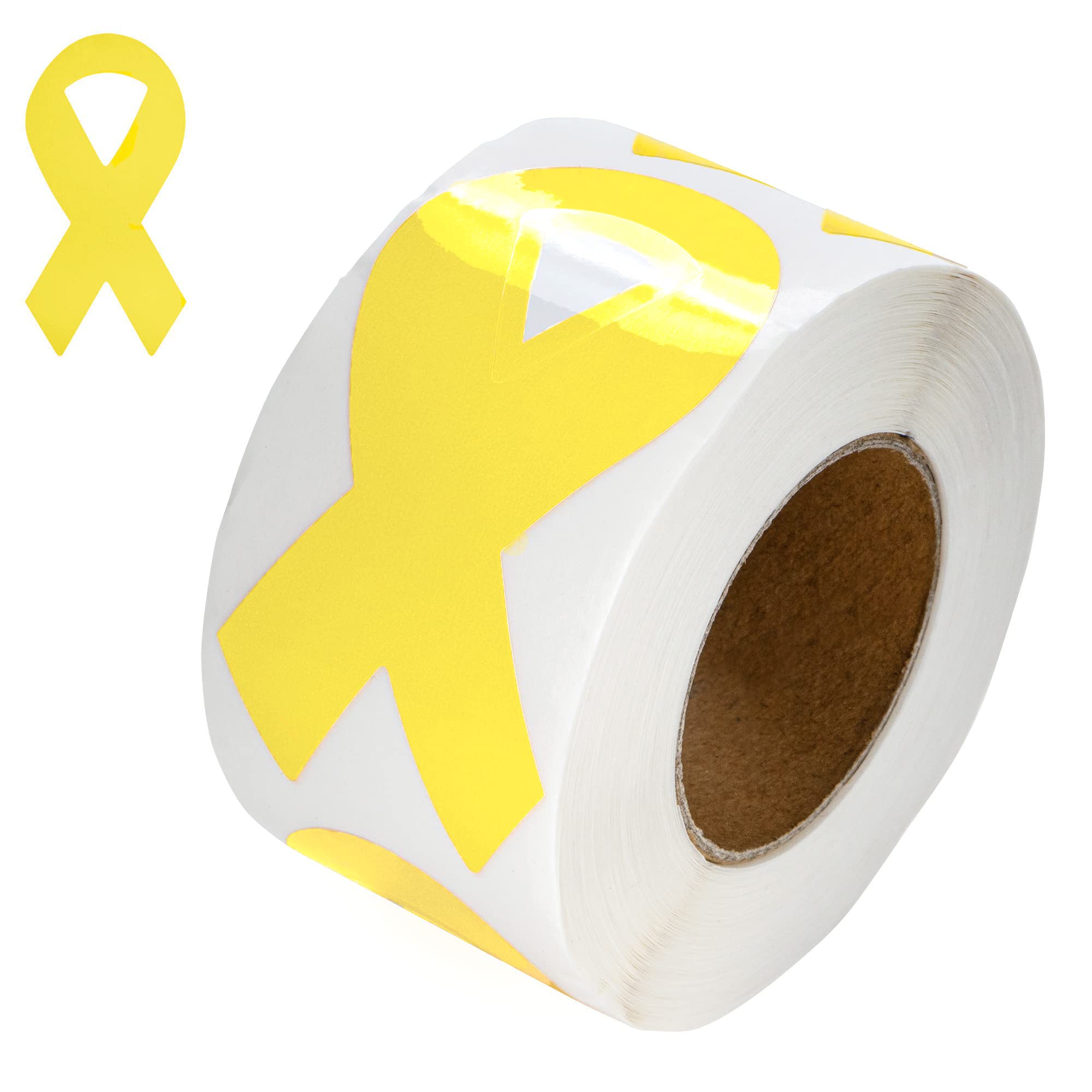 Fundraising For A Ca Yellow Ribbon Shaped Stickers for Spina Bifida ...